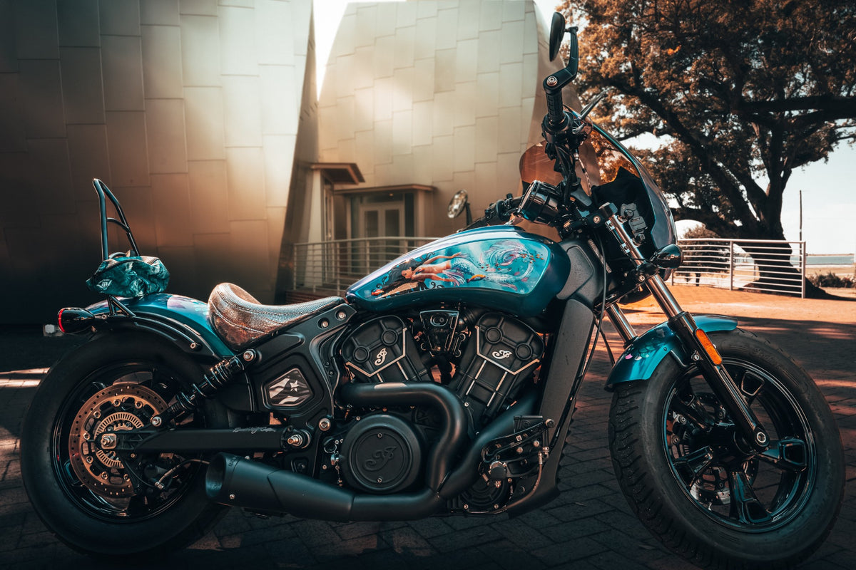 TropicalBobber "Mermaid" - Indian Scout Tank Decal-Color – Brave Wolf ...