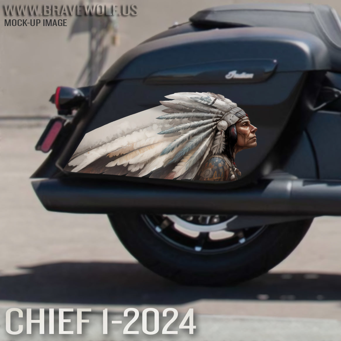 Chief 1-2024 (Color) Saddlebag Decal Set for Indian Motorcycles – Brave ...