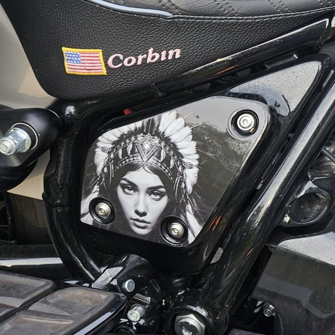 FWB 2024 - Indian Chief Side Panel Decal Set - B&W – Brave Wolf Customs