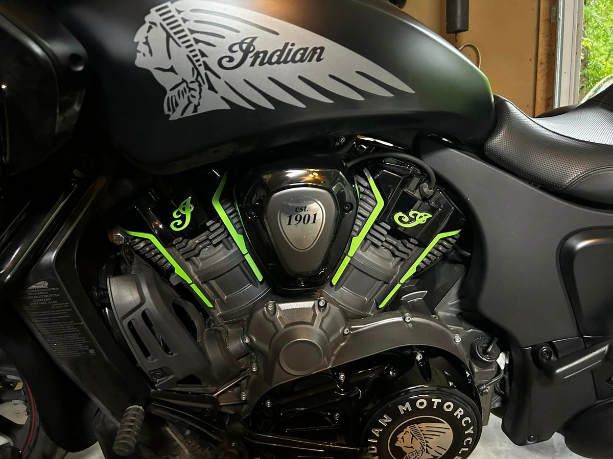 Powerplus Engine Accent Kit - Vibrant Green – Brave Wolf Customs
