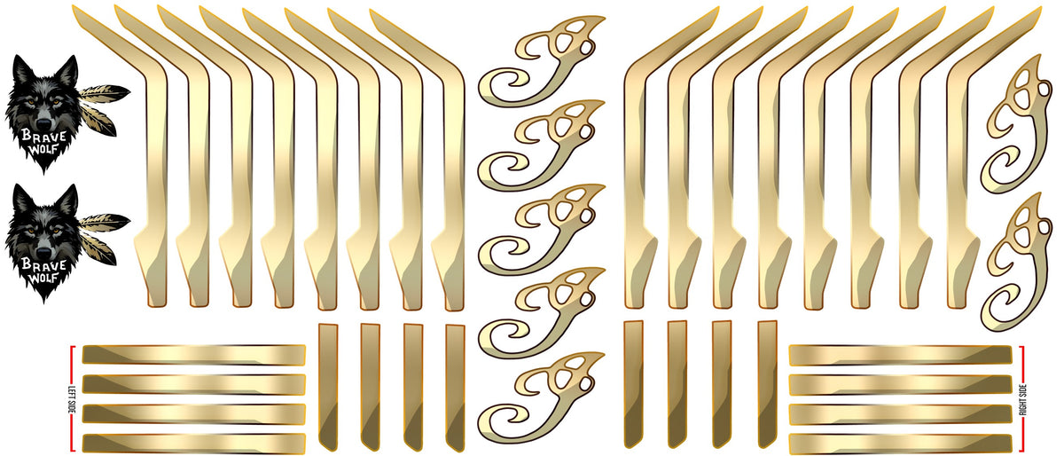 Powerplus Engine Accent Kit - Gold – Brave Wolf Customs