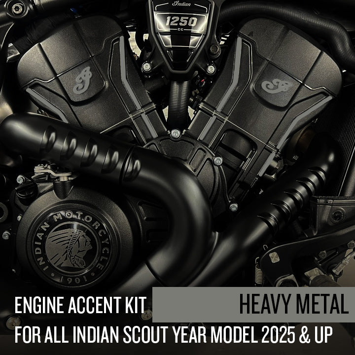 Indian Scout Engine Accent Kit (2025 and up)- Heavy Metal – Brave Wolf ...