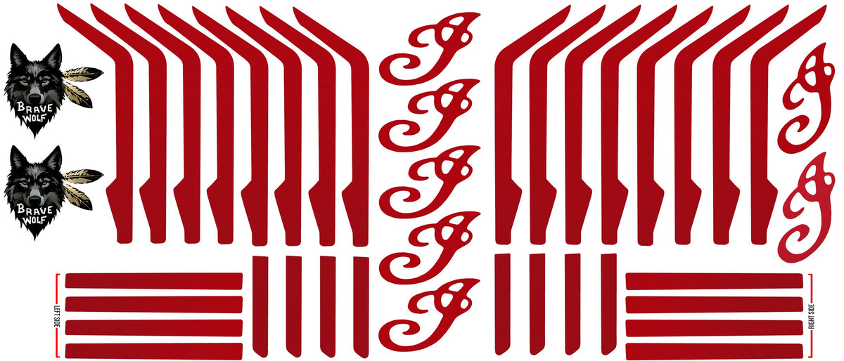 Powerplus Engine Accent Kit - Indy Red – Brave Wolf Customs