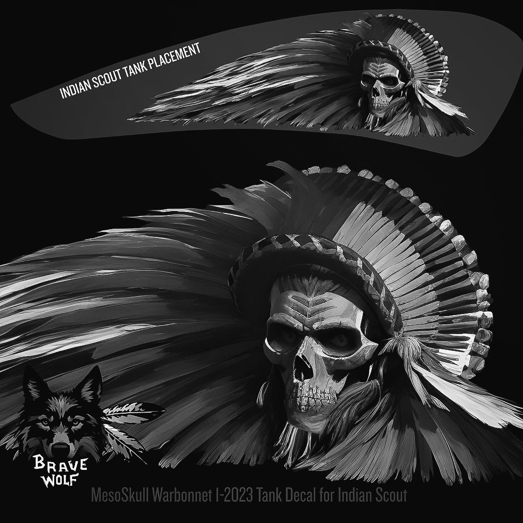 Indian Chief Skull Logo