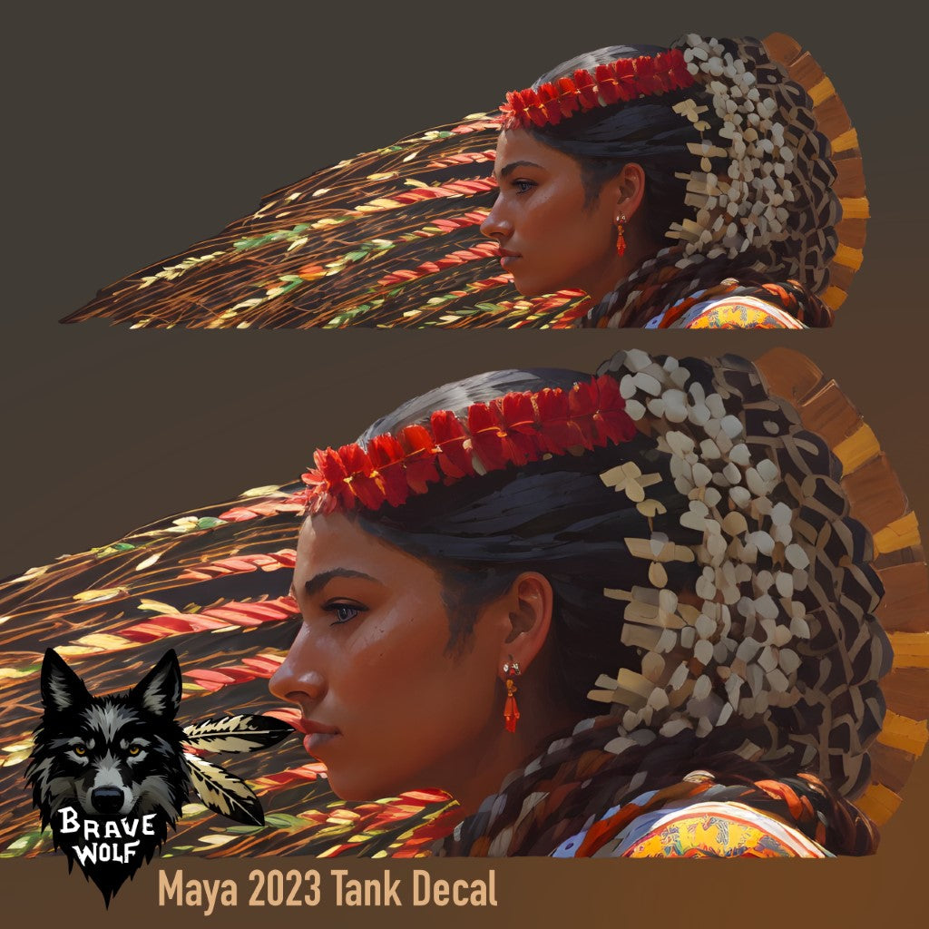 Maya 2023 - Universal Tank Decal-Color – Brave Wolf Customs
