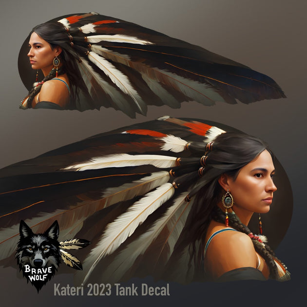 Harley-Davidson Tank Decals – Tagged "Native American Female"– Brave ...