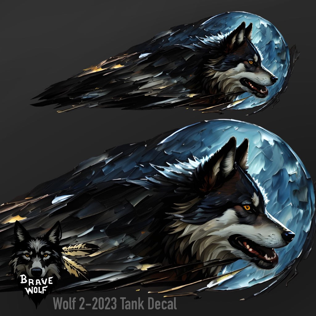 Wolf 2-2023 - Universal Tank Decal-Color – Brave Wolf Customs