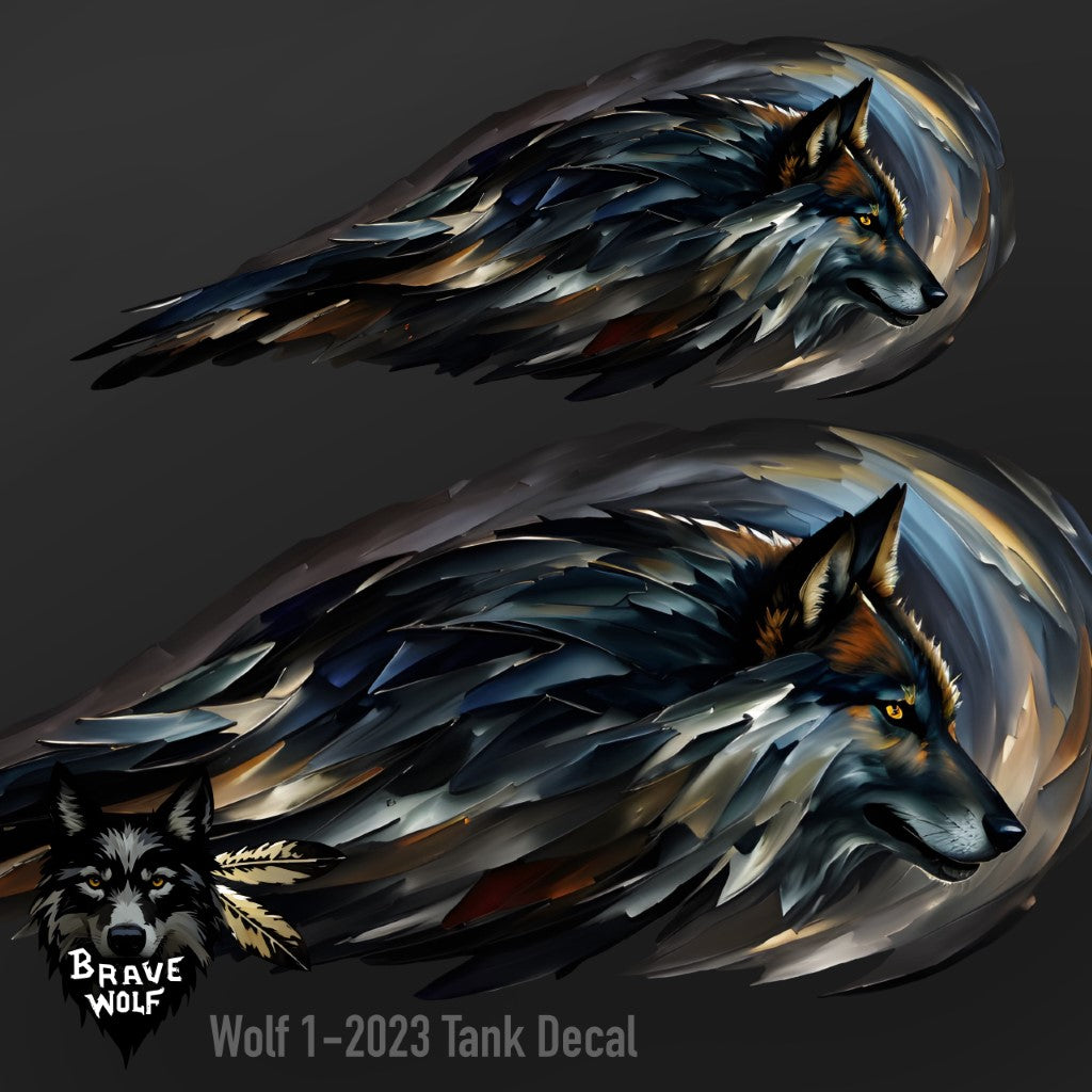 Wolf 1-2023 - Universal Tank Decal-Color – Brave Wolf Customs