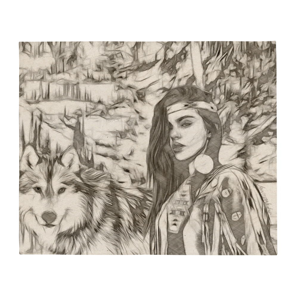 Esadowa Throw Blanket – Brave Wolf Customs
