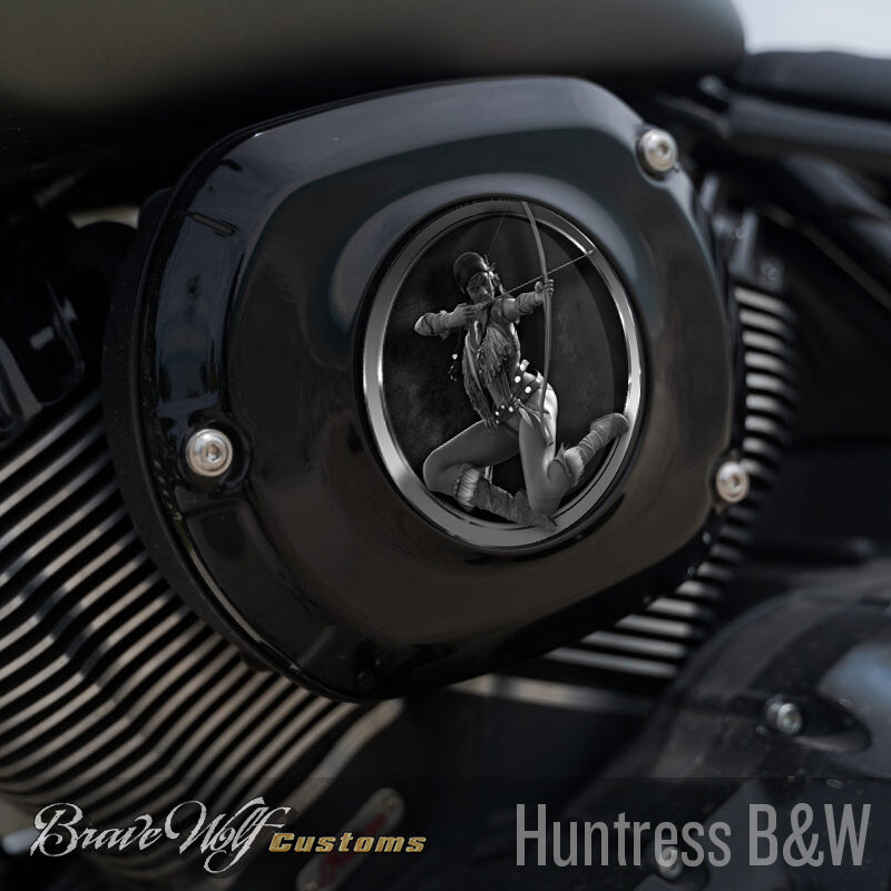Huntress - 5 Inch Decal (B&W) – Brave Wolf Customs
