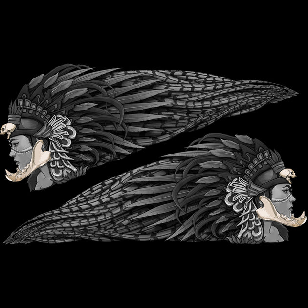Indian Chief 2022+ Tank Decals – Tagged "Azteca"– Brave Wolf Customs