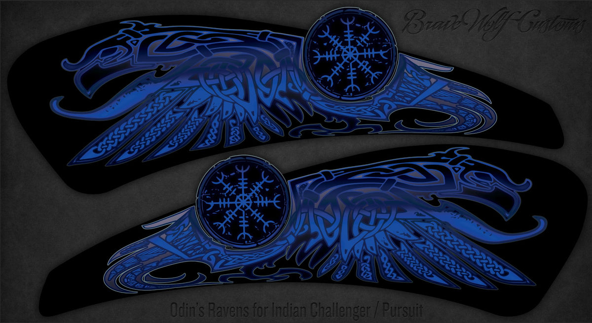 Odin's Ravens (Blue) Tank Decals set for Indian Powerplus lineup ...