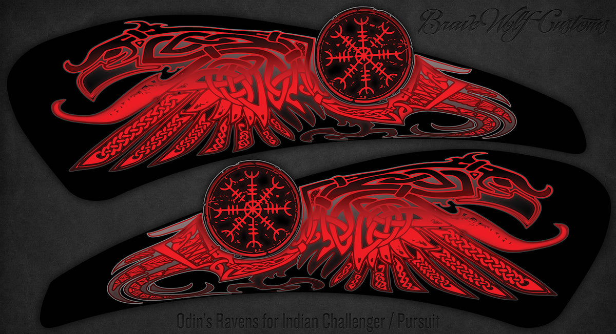 Odin's Ravens Tank Decal Set for Indian Powerplus lineup – Brave Wolf ...