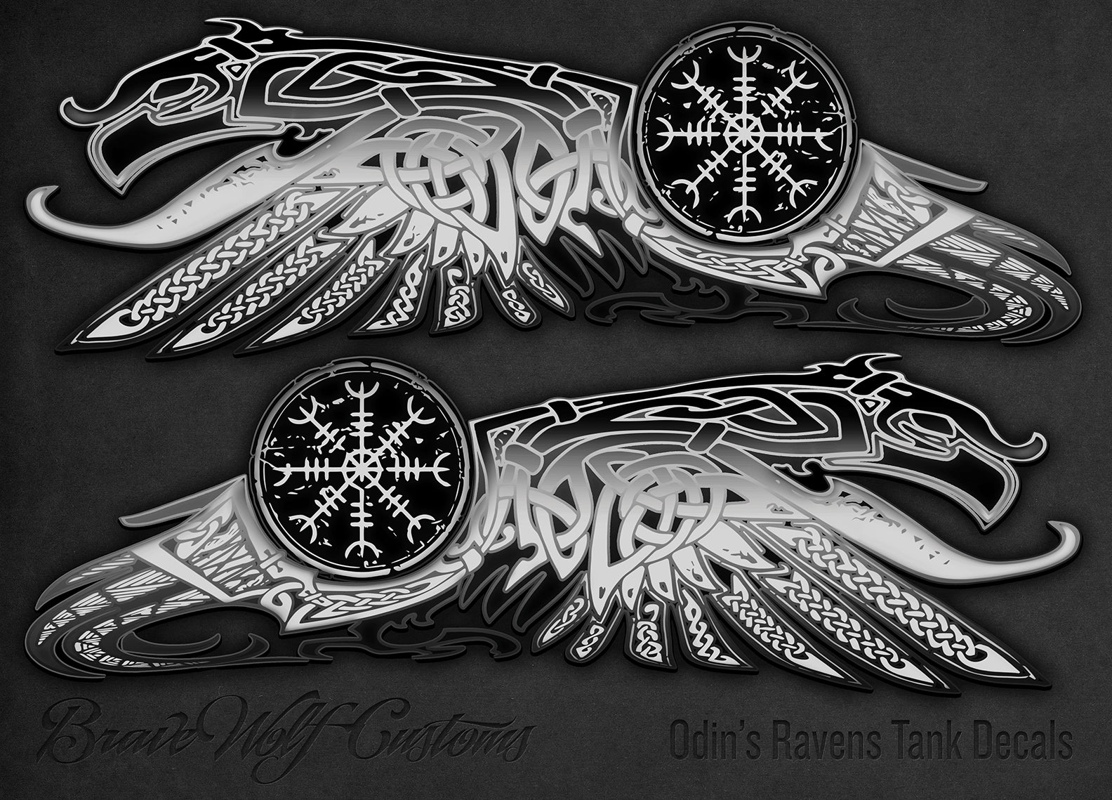 Harley-Davidson Tank Decals – Brave Wolf Customs