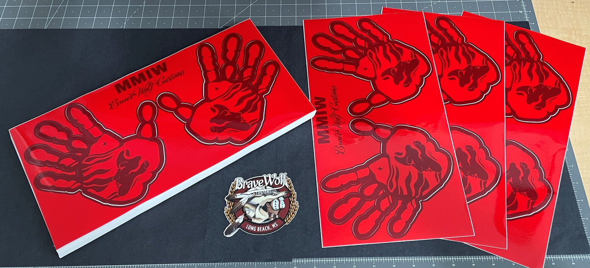 MMIW Red Hand - Anywhere Decal – Brave Wolf Customs