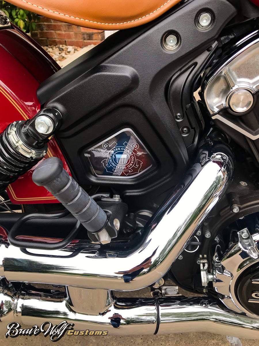 Indian Scout Mid-Frame Insert - Coast Guard – Brave Wolf Customs