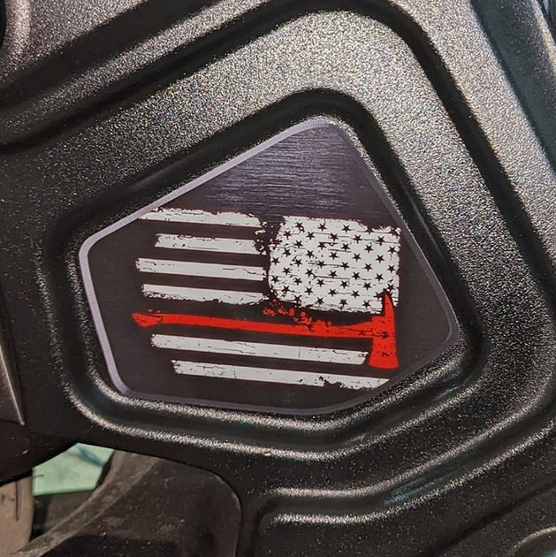 Indian Scout Accent Decals – Tagged "Thin Red Line"– Brave Wolf Customs