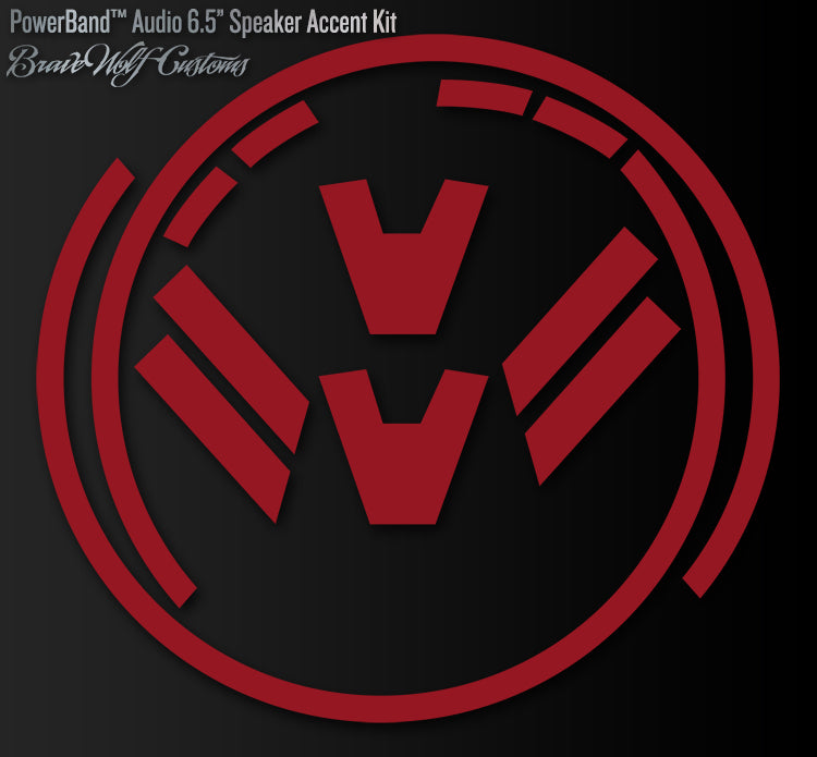 6 1/2" Speaker Accent Vinyl kit – Brave Wolf Customs