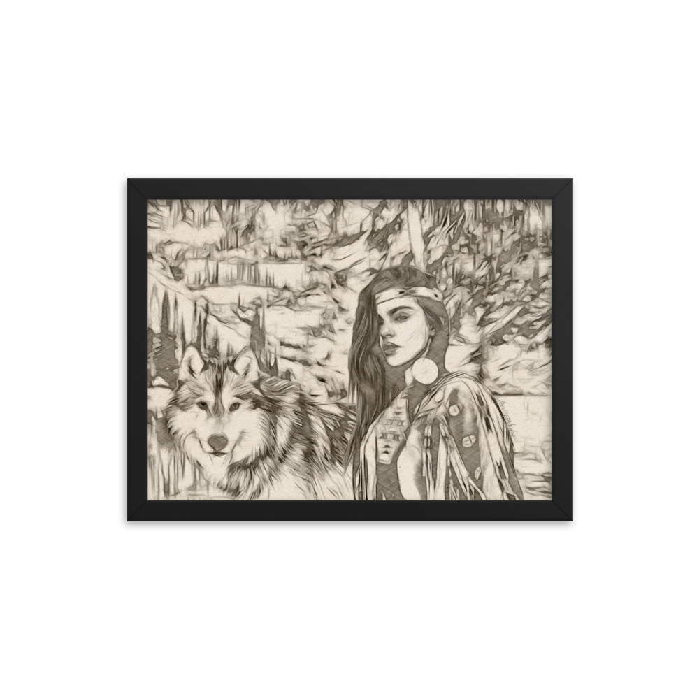 Esadowa "Heap Wolves" Framed poster – Brave Wolf Customs